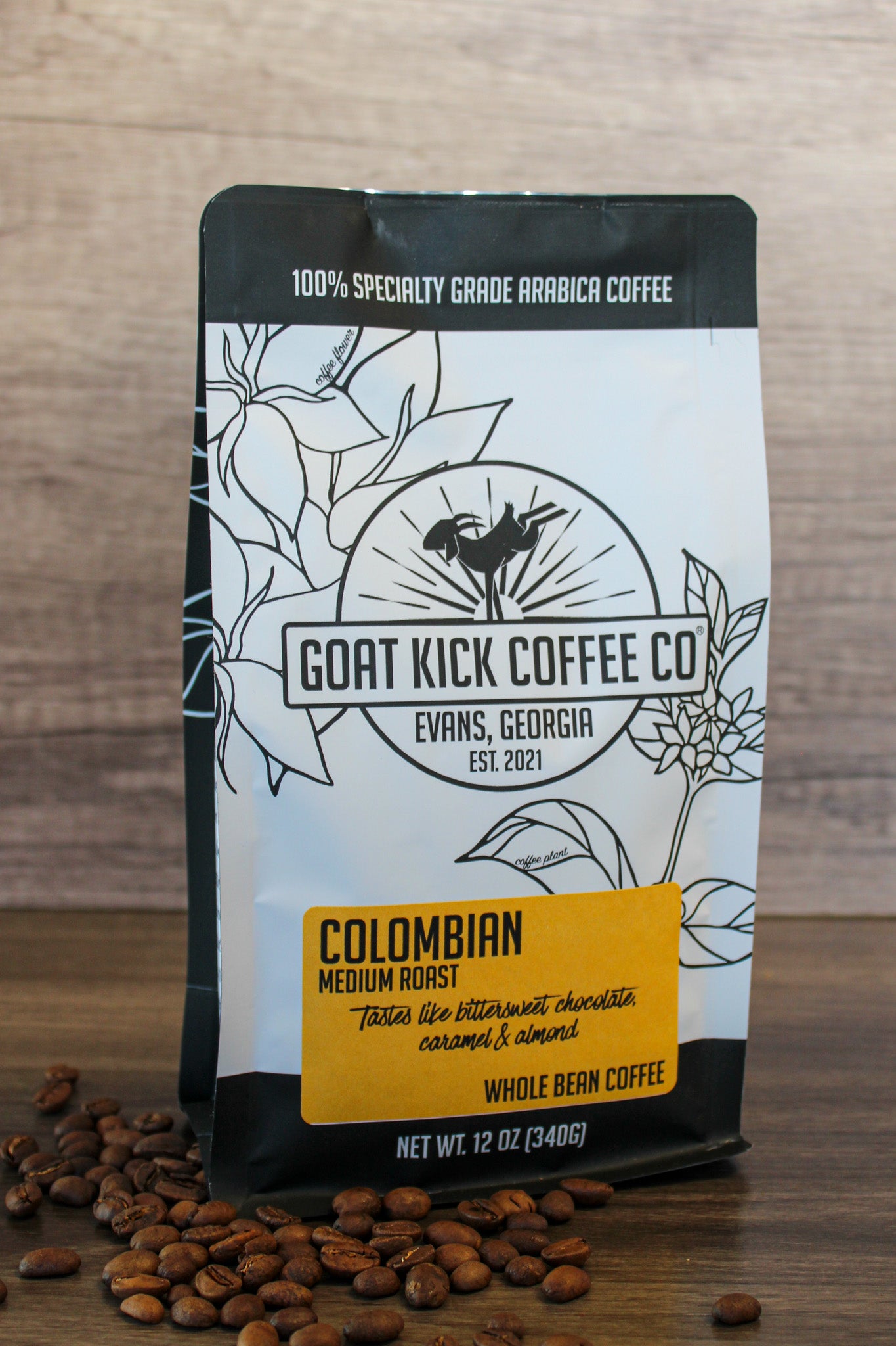 Colombian Medium Roast Coffee Beans – Goat Kick Coffee Co